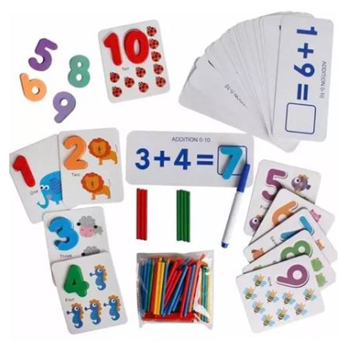 Juego De Madera Sumar Y Restar Didáctico Aprender Matemática